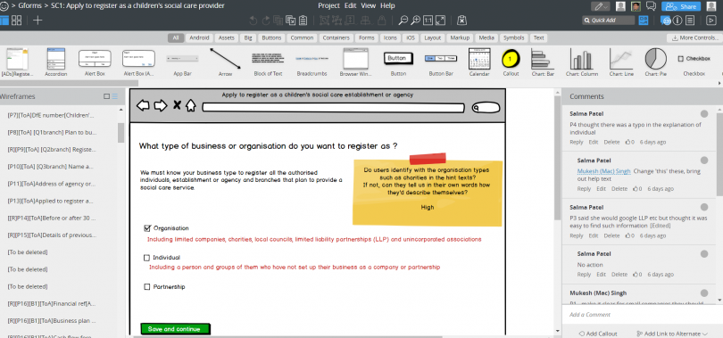 Usability testing on social care (SC1) form - Dr Salma Patel